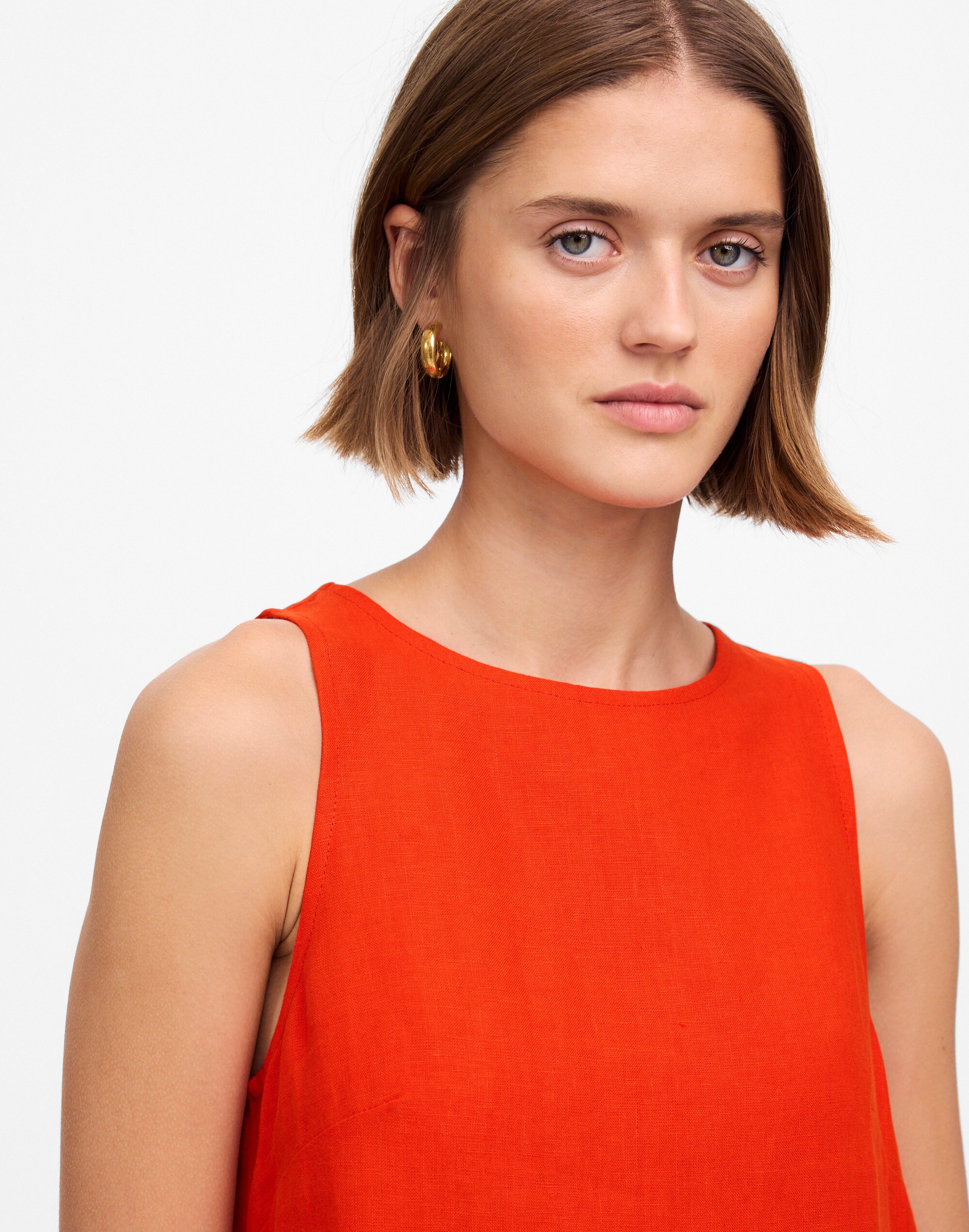 Mini Shift Dress in Linen | Madewell