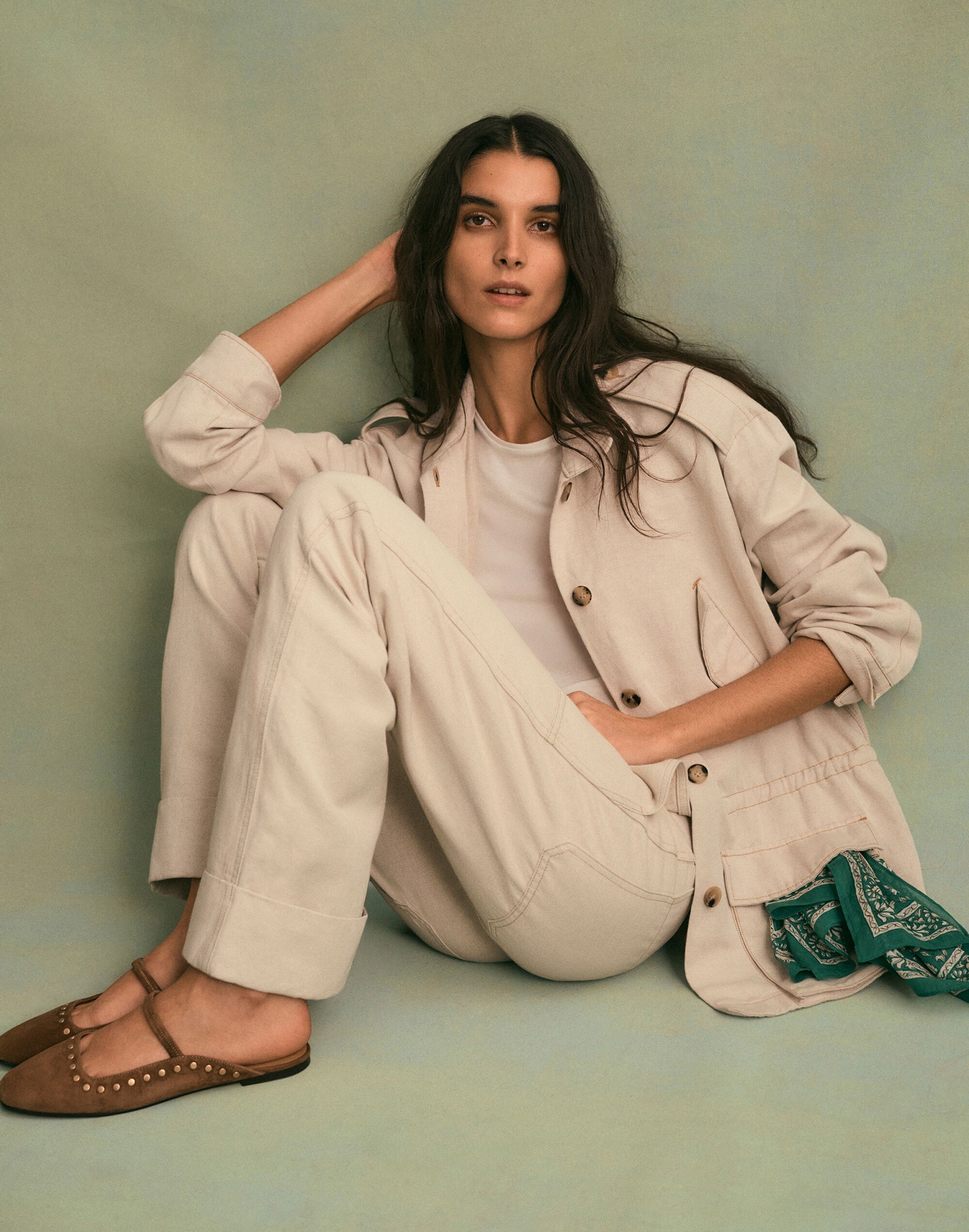 The Petite Dean Easy Straight Pant in Cotton-Linen Blend | Madewell