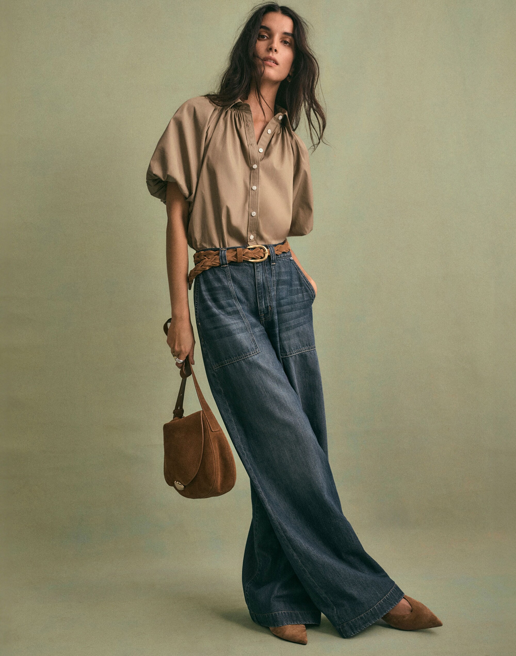 The Simone Kitten-Heel Slingback Pumps | Madewell