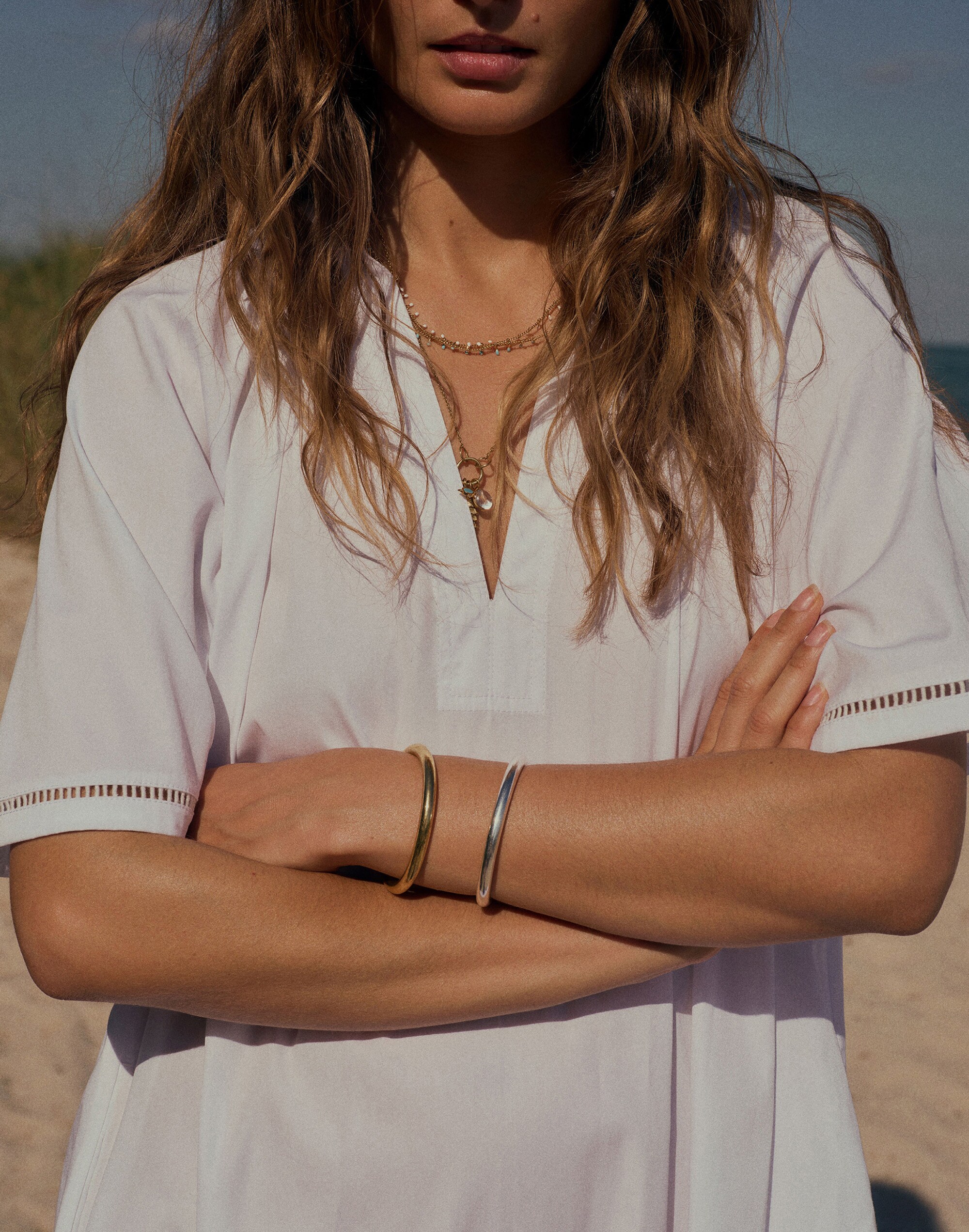 Two-Pack Mixed-Metal Cuff Bracelet Set | Madewell