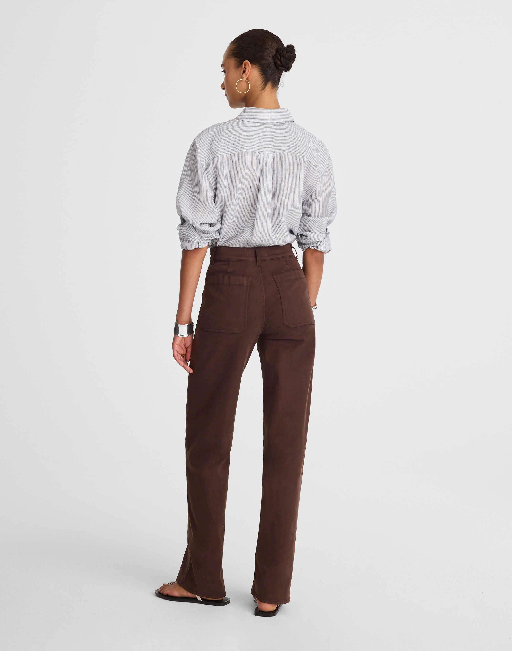 The Emmett Wide-Leg Pant: Patch Pocket Edition | Madewell