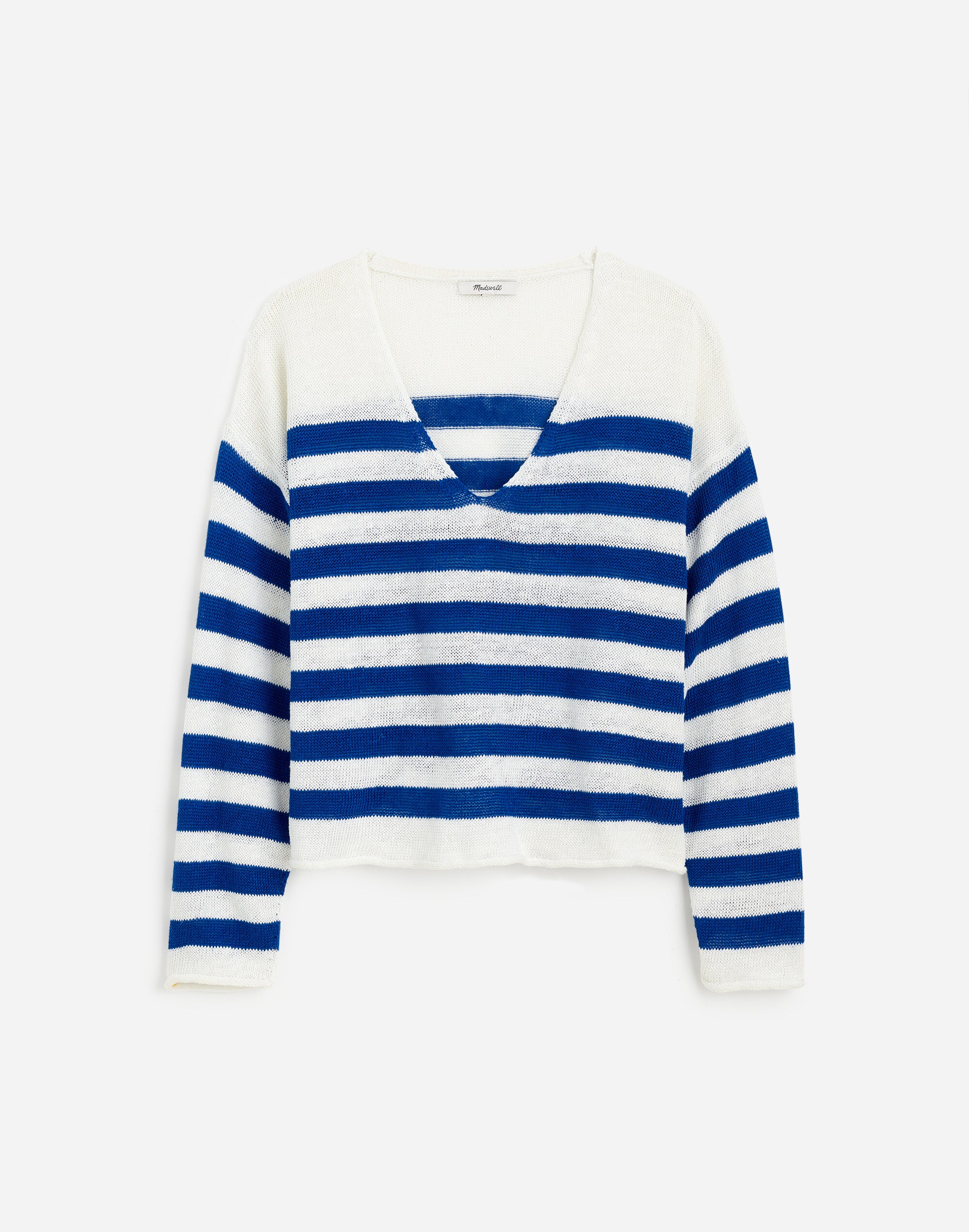 Linen V-Neck Sweater | Madewell