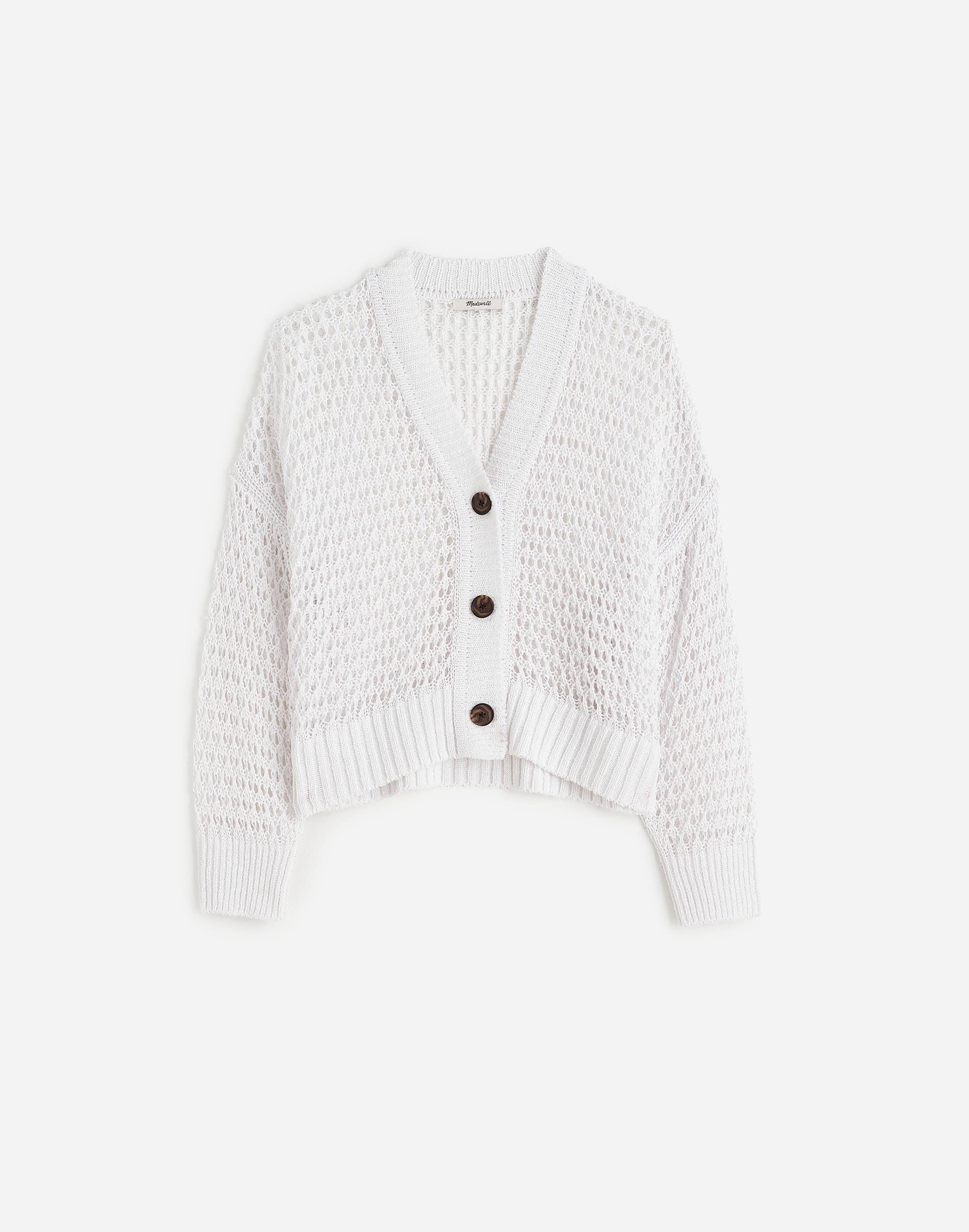 Open-Stitch V-Neck Cardigan | Madewell