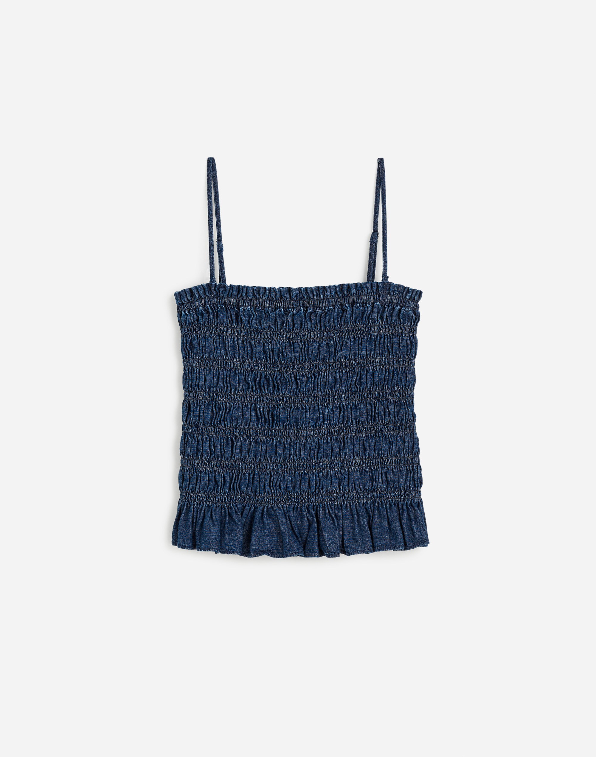 Denim Smocked Tank | Madewell
