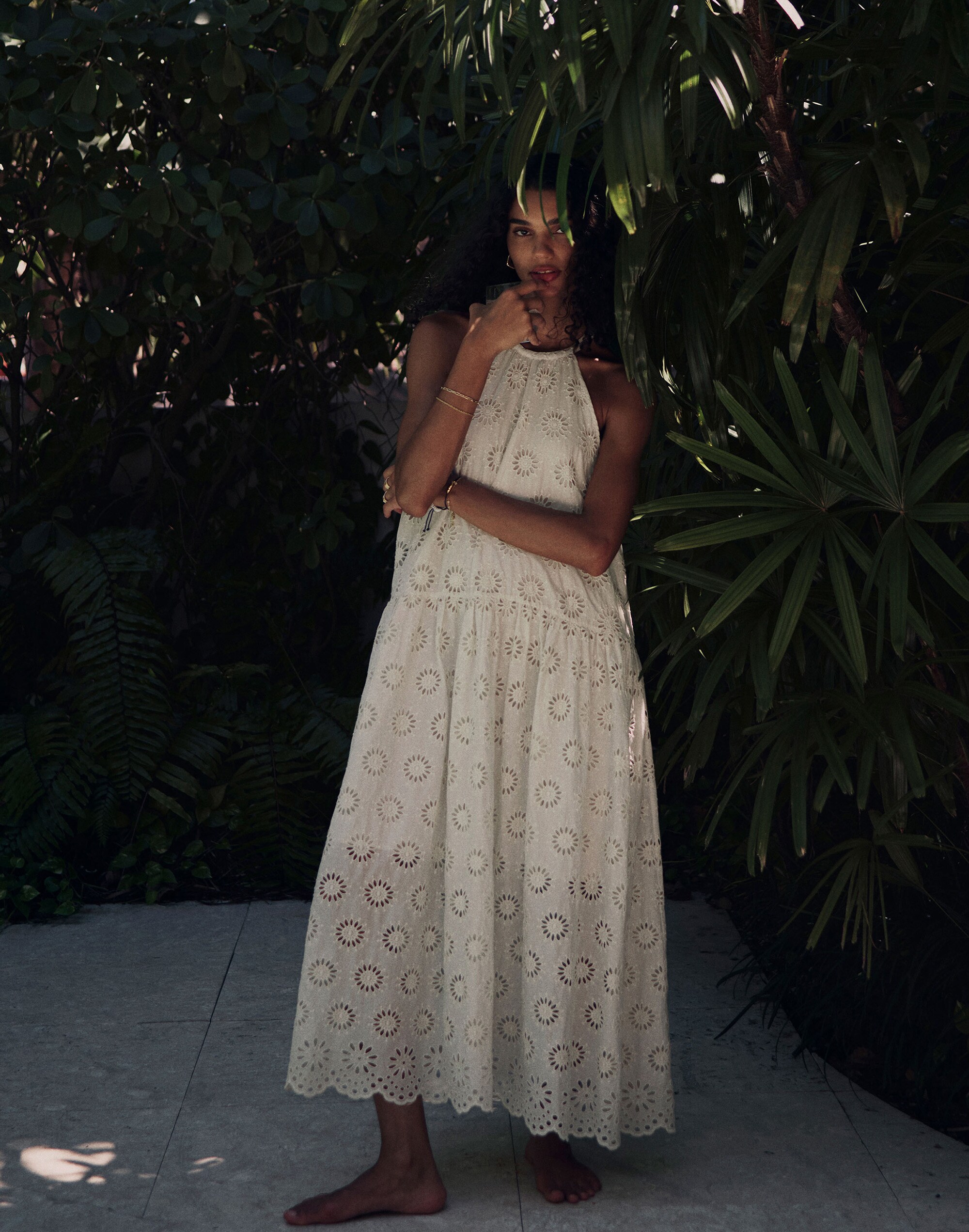 Embroidered Drop-Waist Maxi Dress | Madewell