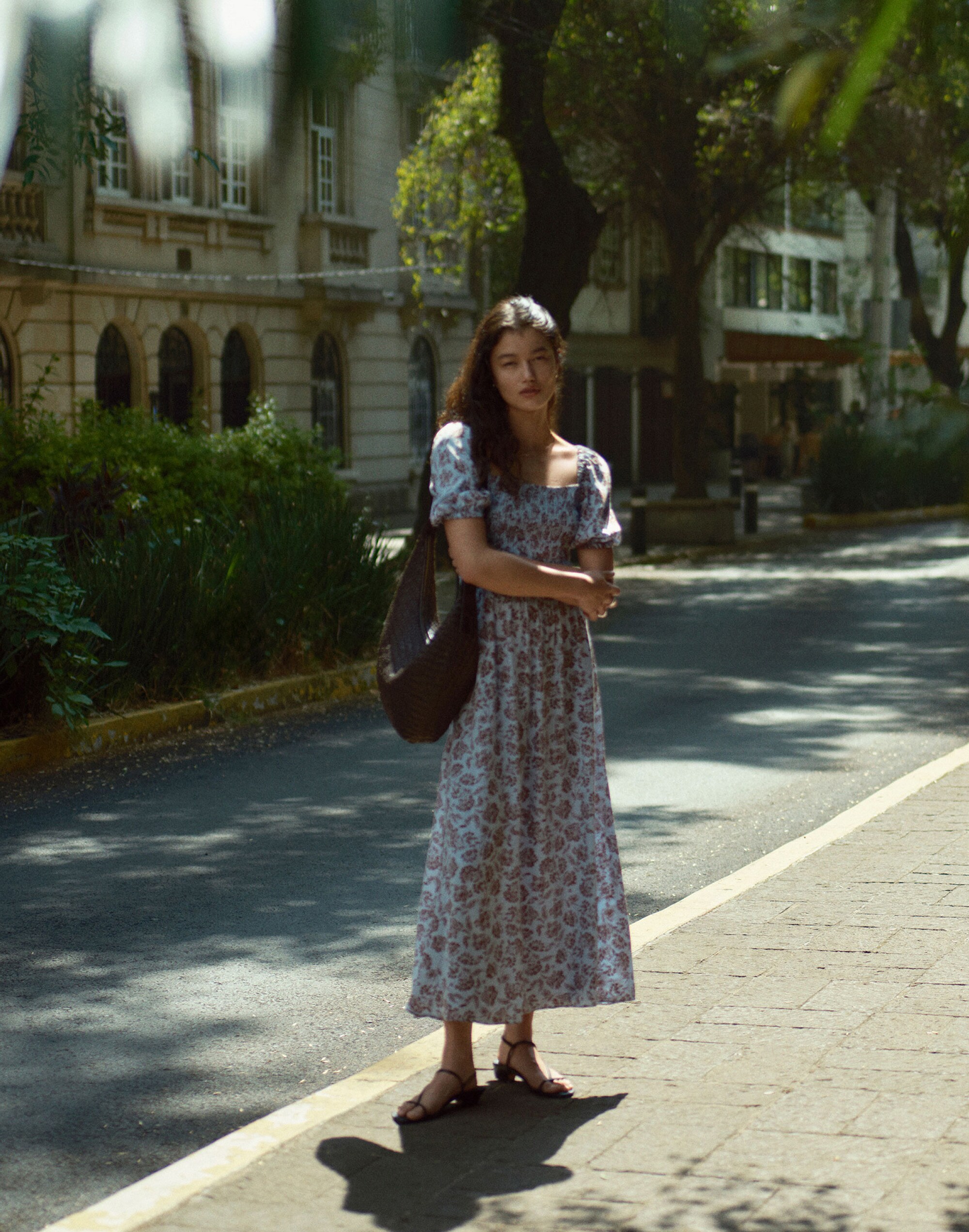 Smocked Puff-Sleeve Dress in Floral | Madewell