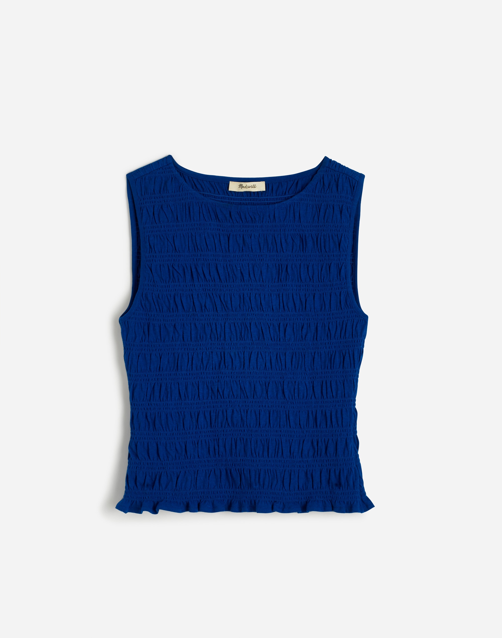 Smocked Boatneck Tank | Madewell
