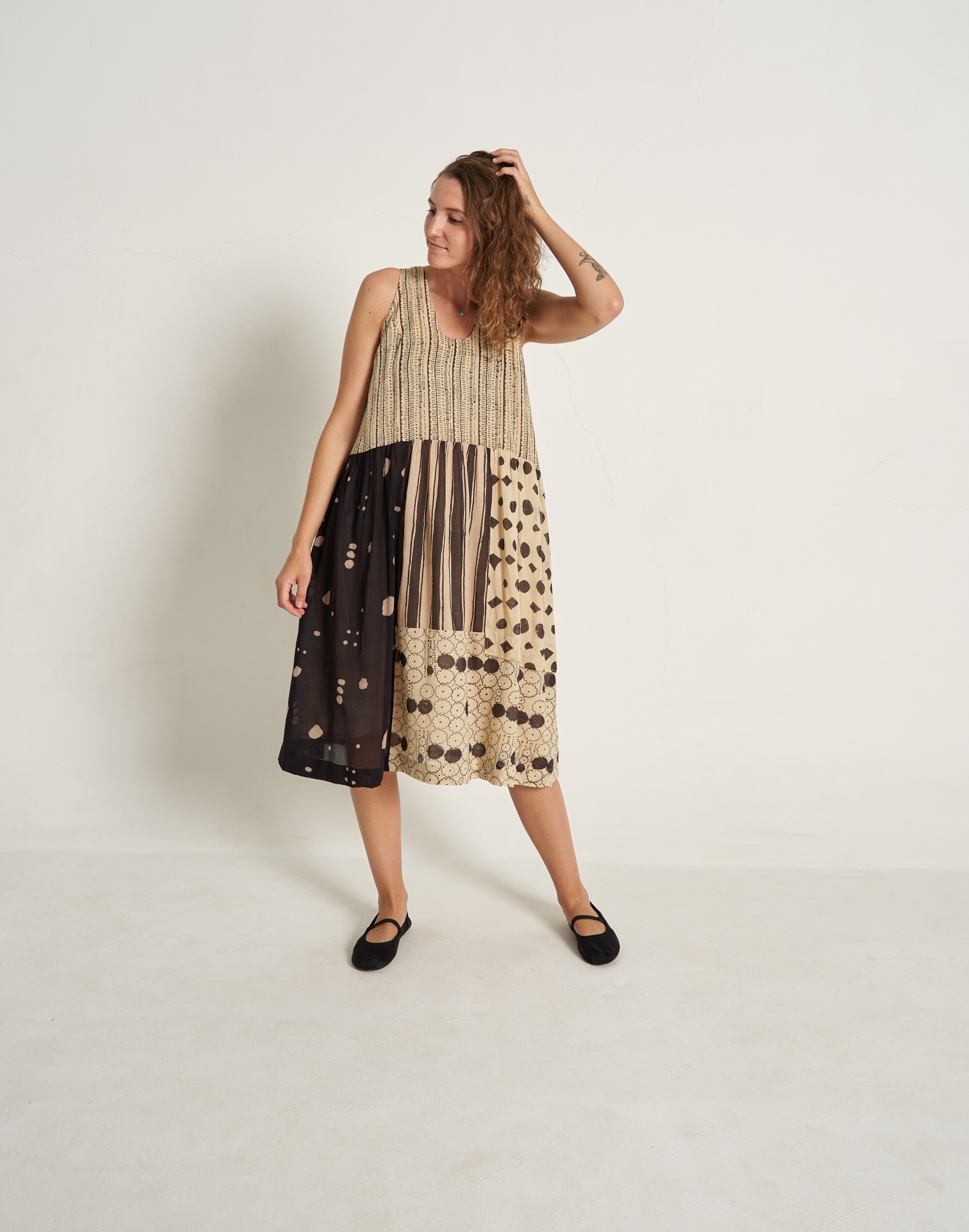 World of Crow Patchwork Dress