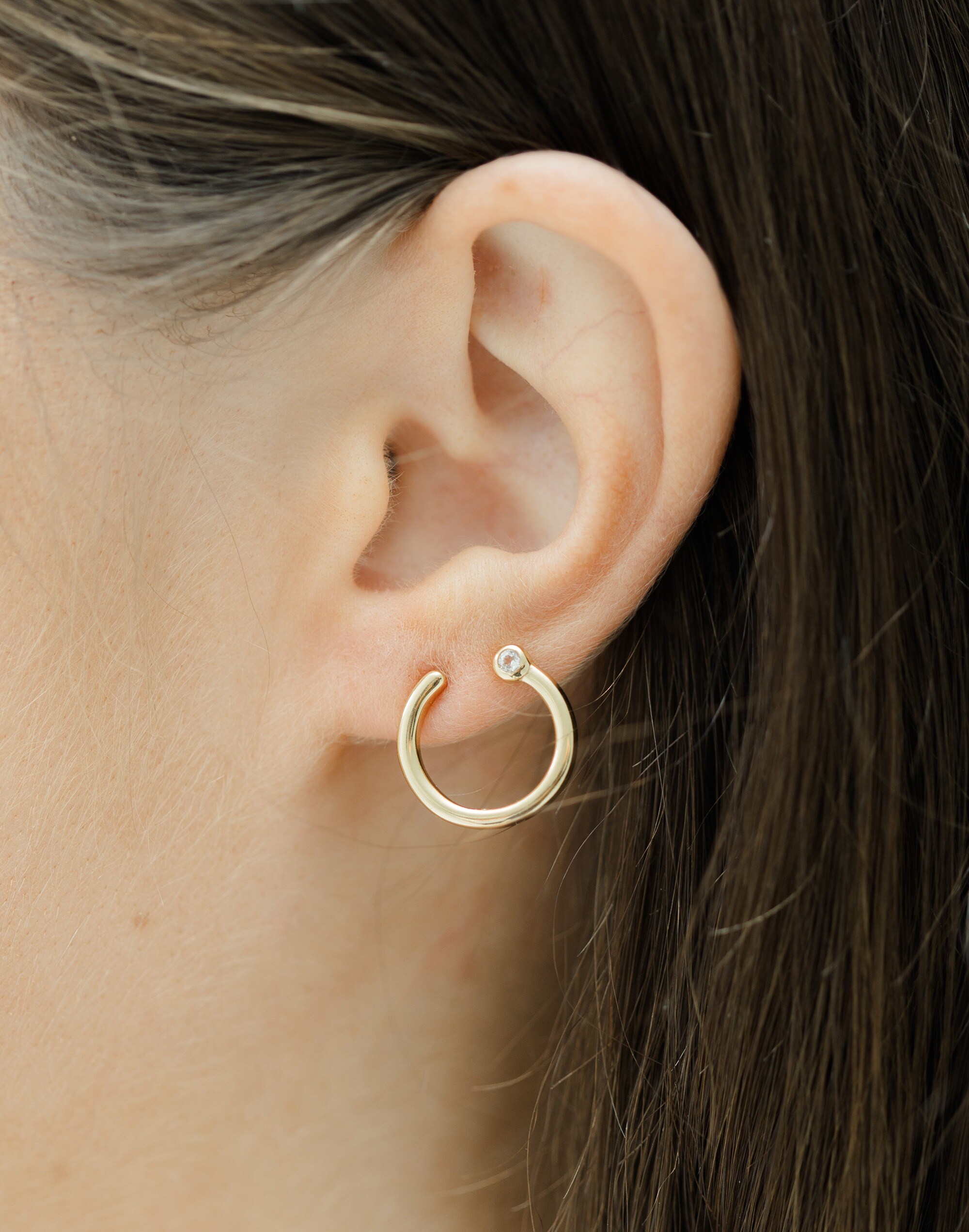 Sara Patino Jewelry Circle Stud Earrings | Madewell